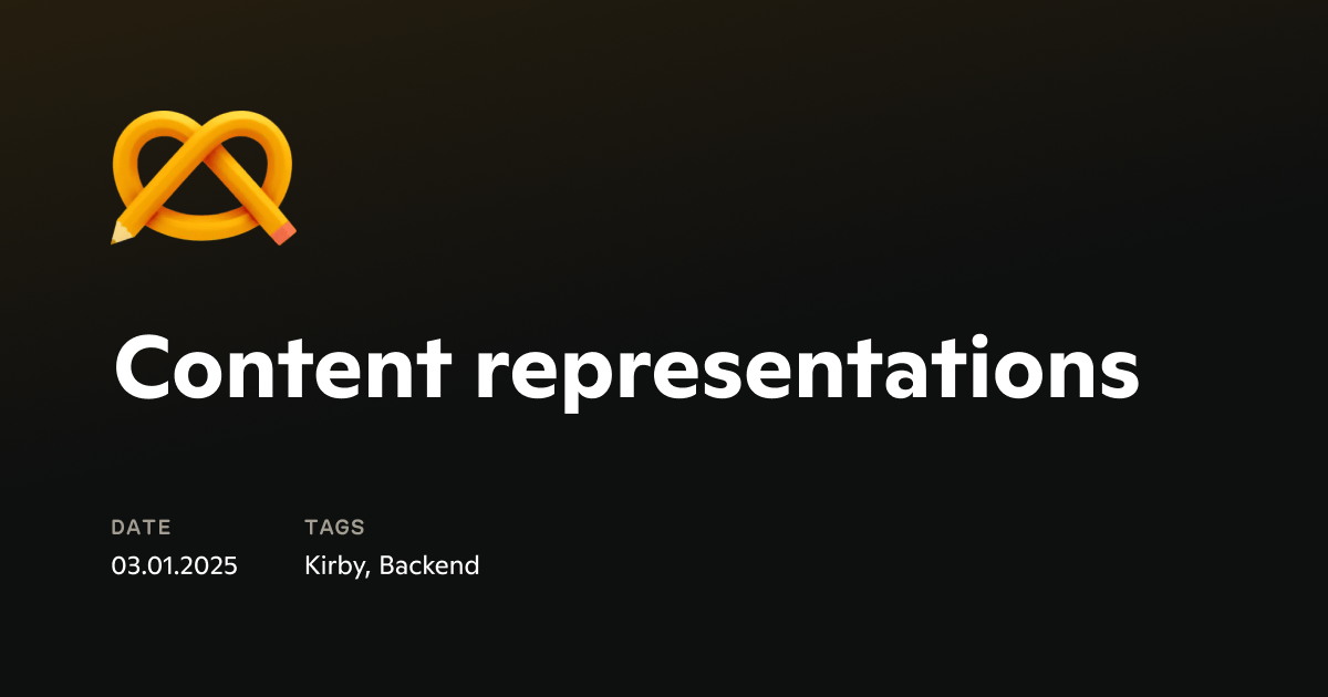 Content representations · Medienbäcker Thomas Günther