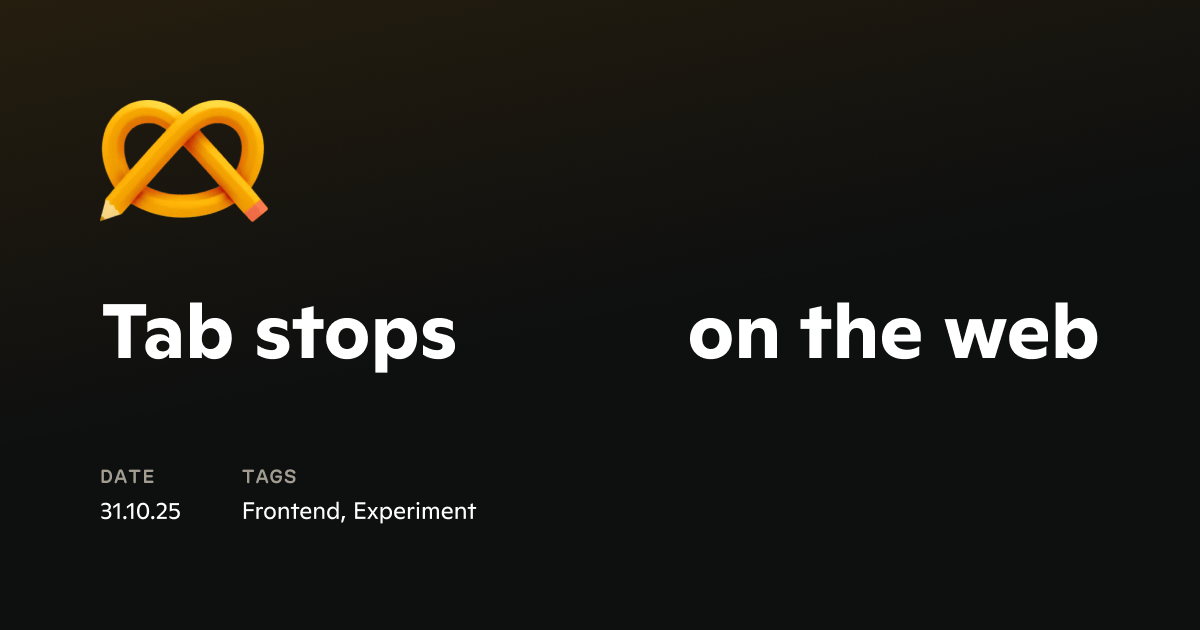 Tab stops on the web · Medienbäcker Thomas Günther